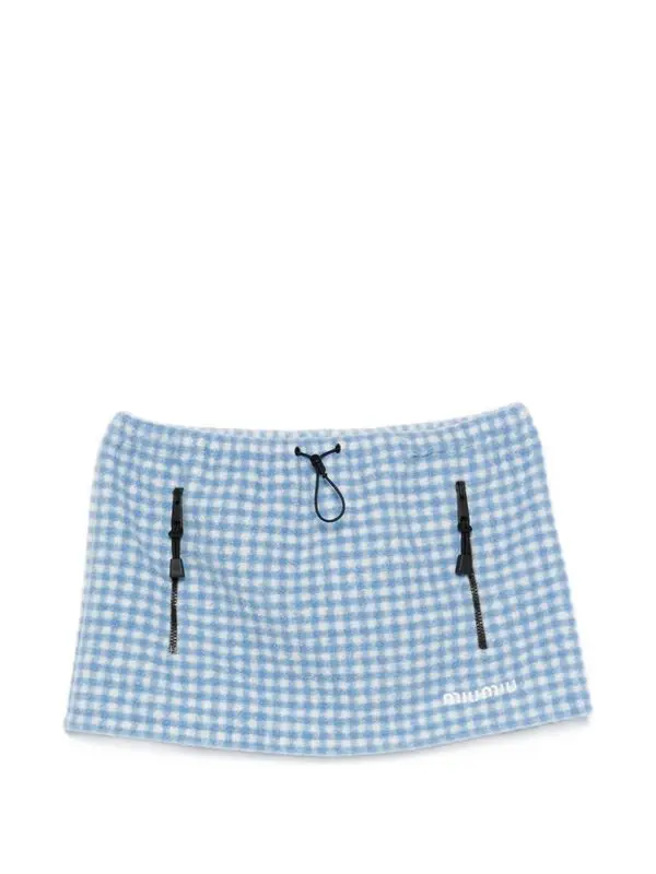 Miu Miu Wool Blend Mini Skirt - Multicolor