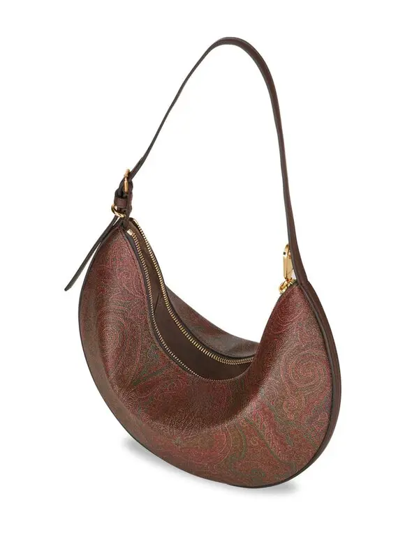Etro Medium Hobo Bag With Paisley Print - Multicolor