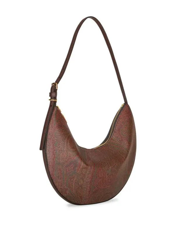 Etro Medium Hobo Bag With Paisley Print - Multicolor