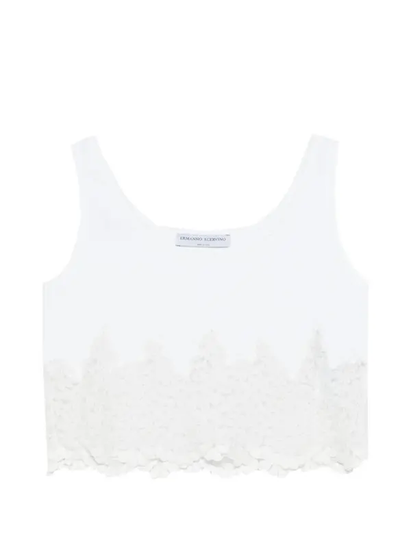 ERMANO SCERVINO Ermanno Scervino Lace Detail Tank Top - Multicolor