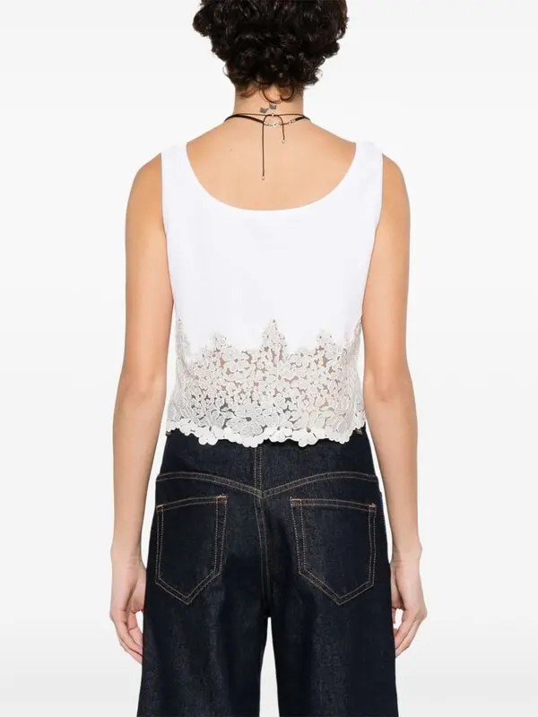 ERMANO SCERVINO Ermanno Scervino Lace Detail Tank Top