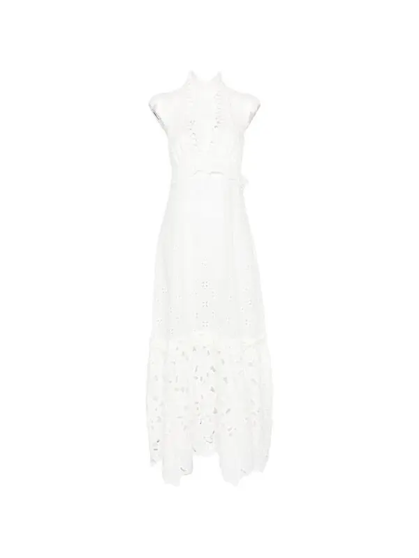 ERMANO SCERVINO Ermanno Scervino Lace Cotton Long Dress