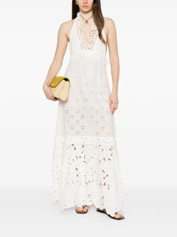 ERMANO SCERVINO Ermanno Scervino Lace Cotton Long Dress