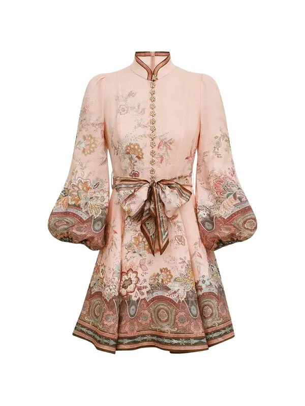 Zimmermann Alchemy Linen Mini Dress - Multicolor