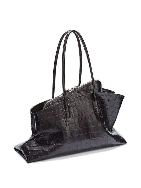 Attico La Passeggiata Medium Leather Shoulder Bag - Multicolor