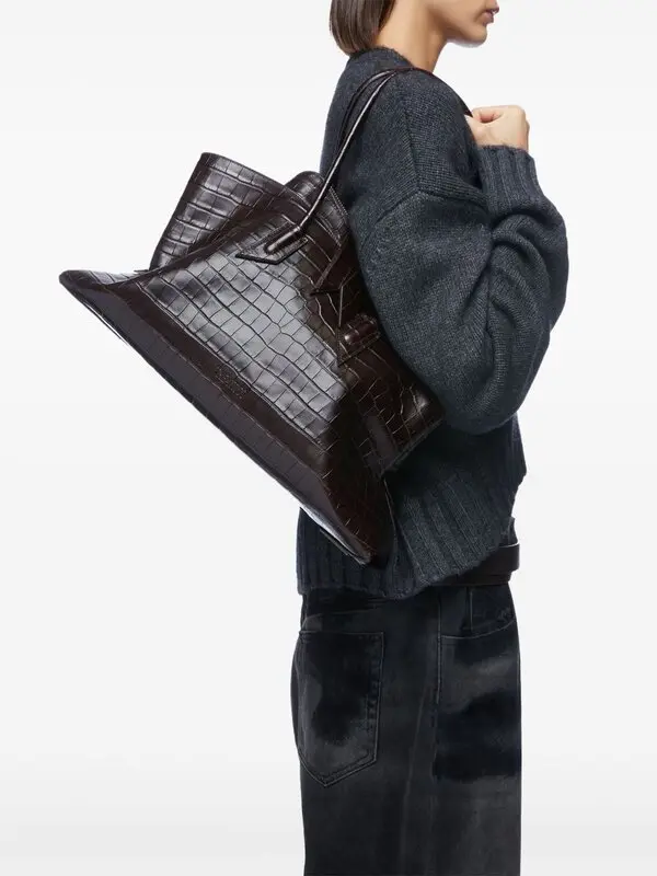 Attico La Passeggiata Medium Leather Shoulder Bag - Multicolor