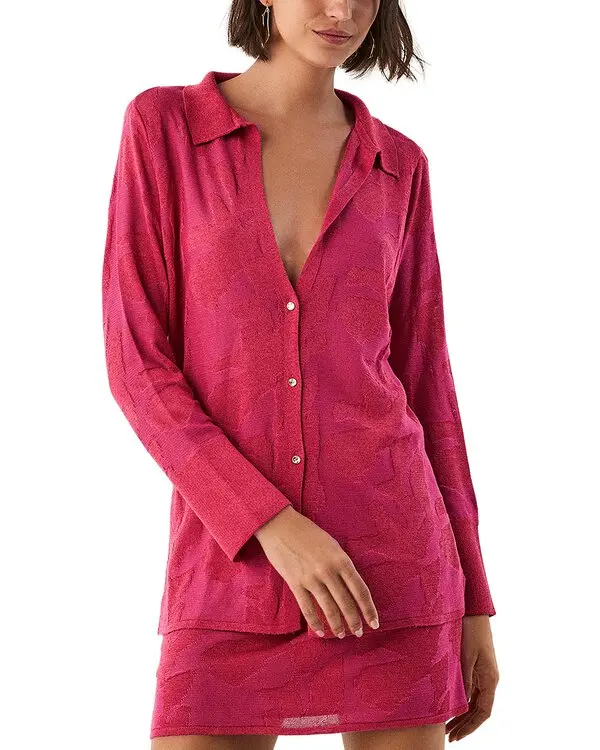 VIX PAULA HERMANNY Lara Knit Shirt Swim Cover-up