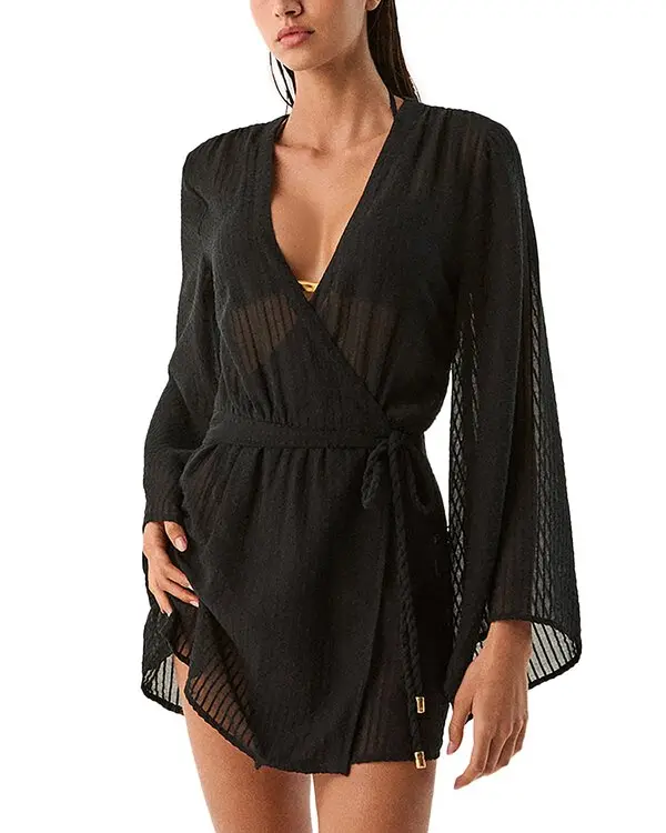 VIX PAULA HERMANNY Winnie Wrap Tunic Cover Up