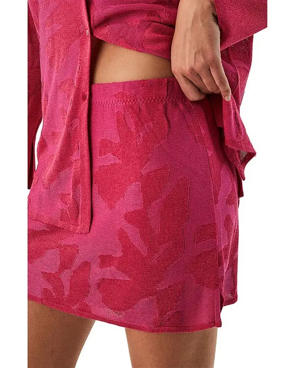VIX PAULA HERMANNY Lara Knit Mini Skirt Swim Cover-up - Florima