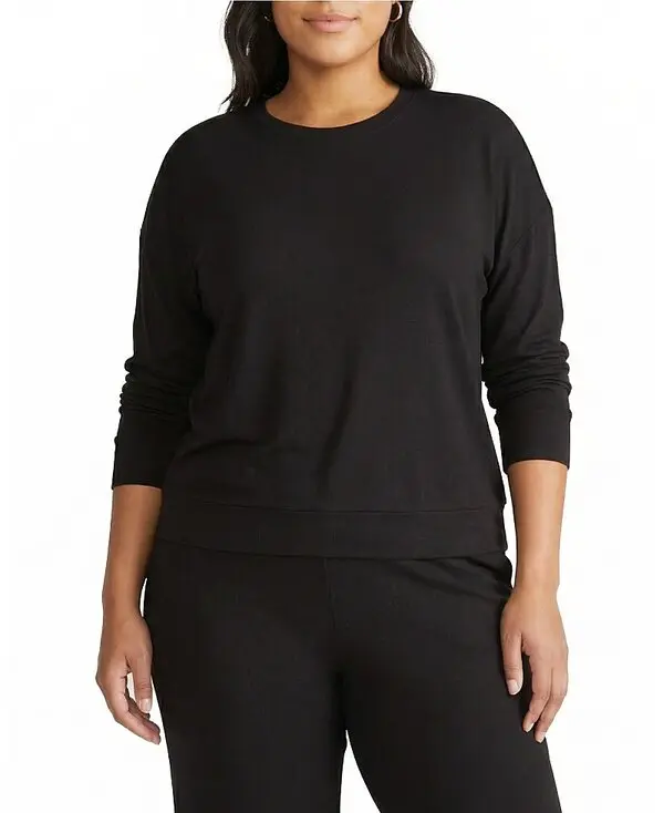 Universal Standard Plus Travelknit Sweatshirt - Black
