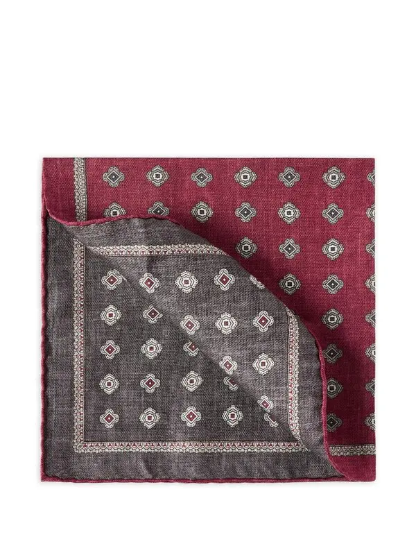 Brunello Cucinelli Printed Silk Foulard - Multicolor