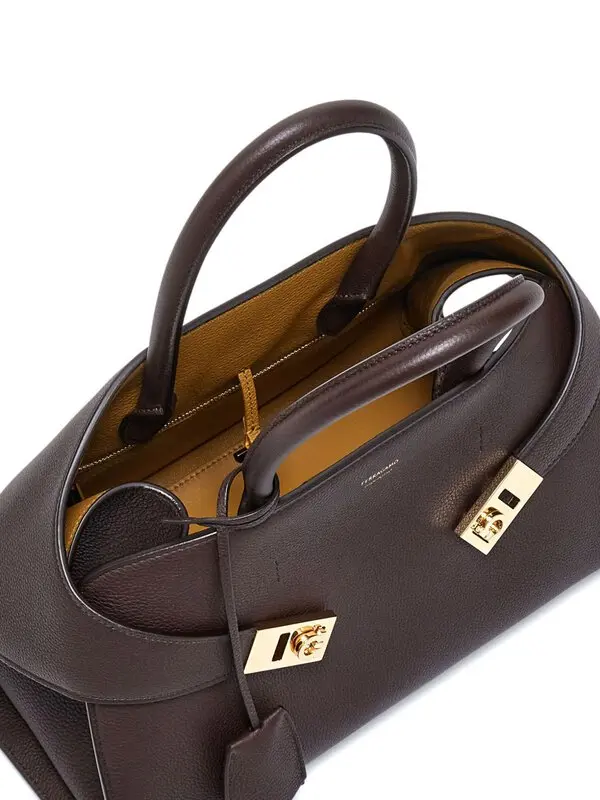 FERRAGAMO Small Hug Leather Handbag - Multicolor