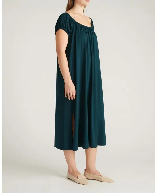 Universal Standard Plus Lilian Long Sleep Dress - Deep Sea