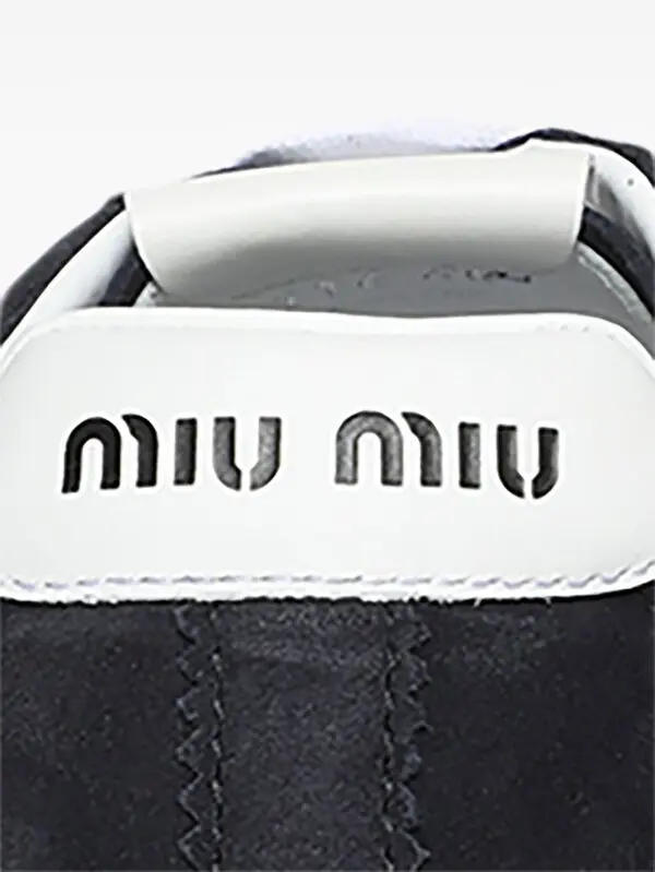 Miu Miu Suede Lace-up Sneakers