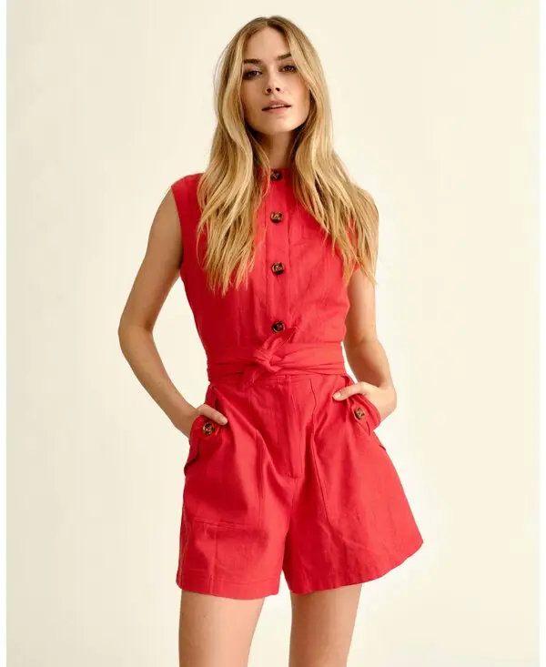 CARTOLINA Rachel Linen Romper