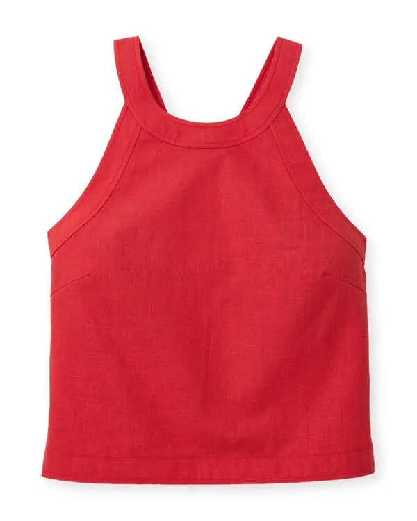 CARTOLINA Brant Apron Linen Top