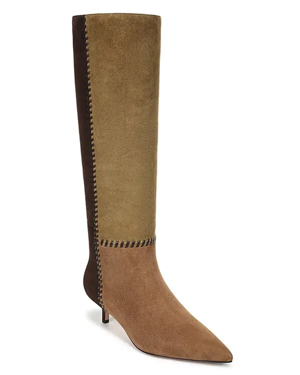 Veronica Beard Lisa 45 Tall Boots - Chestnut