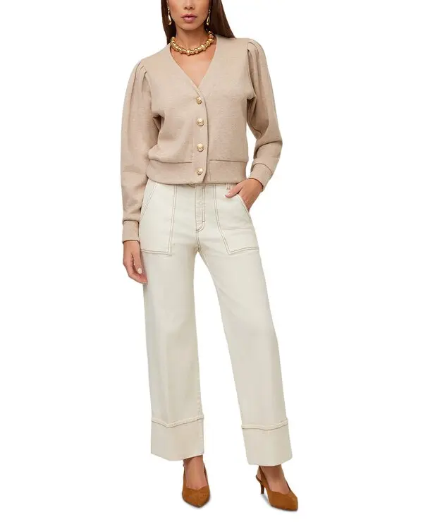 Fifteen Twenty Madeline Pleated Shoulder Cardigan