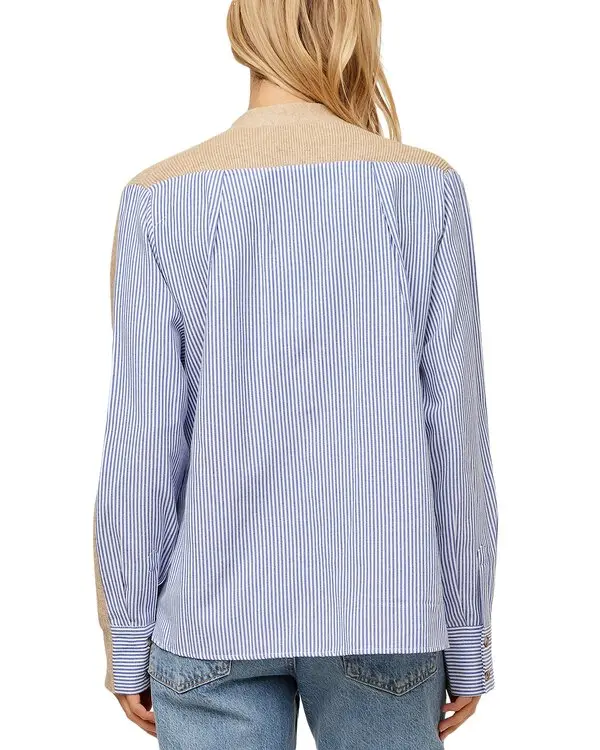Fifteen Twenty Celine Mixed Media Cardigan