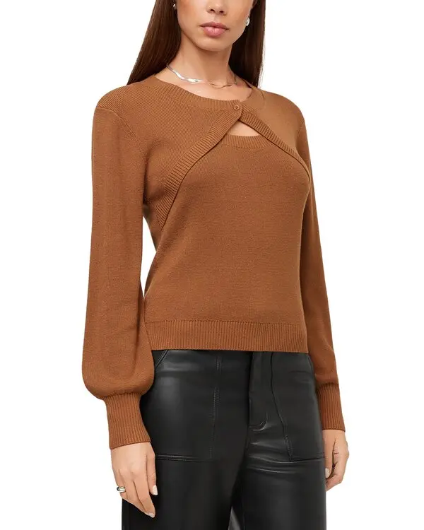 Fifteen Twenty Amelia Bolero Shrug Sweater - Camel