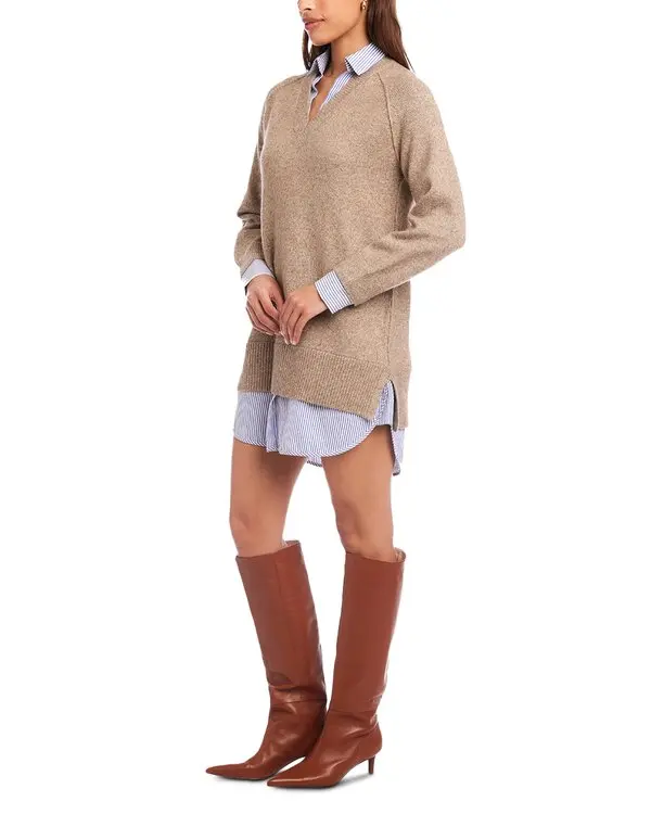 Fifteen Twenty Mixed Media Sweater Dress