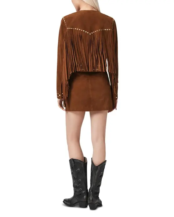 ALLSAINTS Alice Suede Mini Skirt