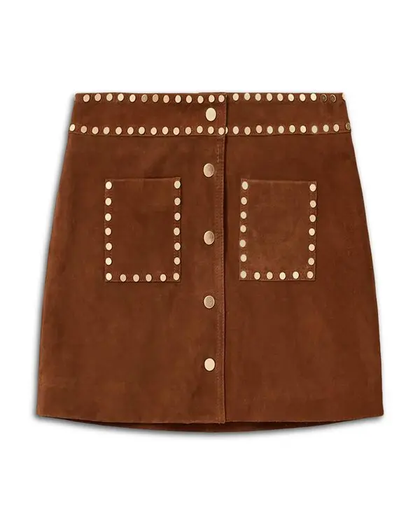 ALLSAINTS Alice Suede Mini Skirt