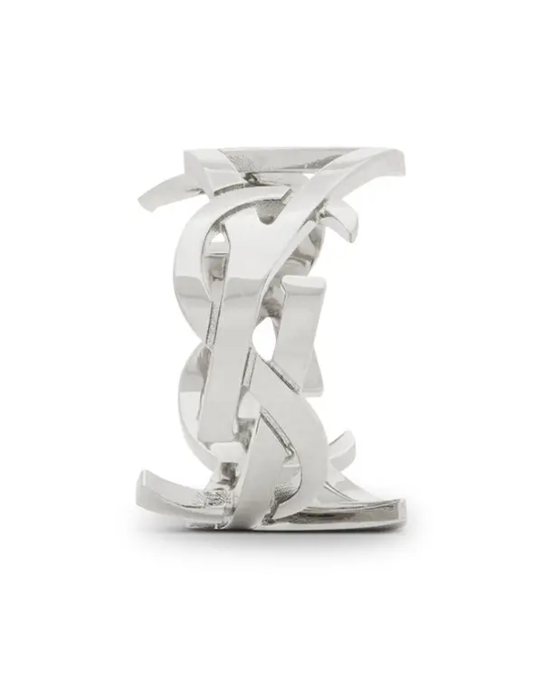 Saint Laurent Cassandre Ring - Oxidized Silver