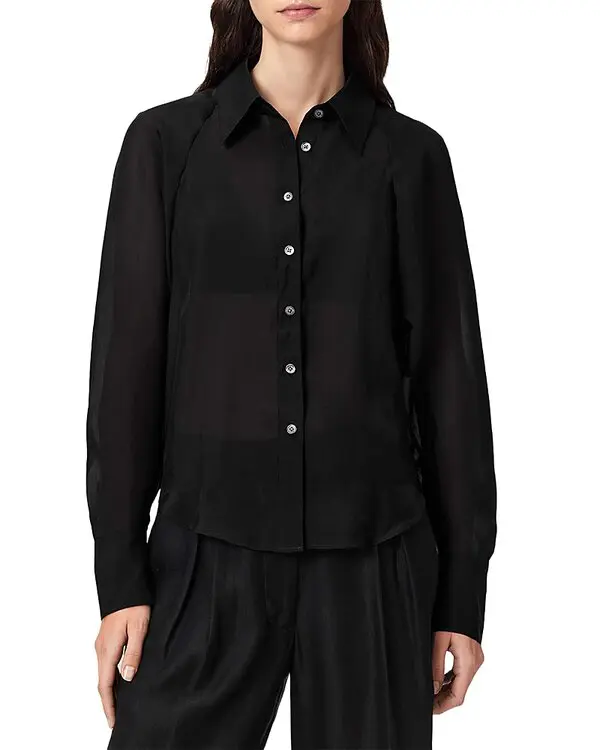 ALLSAINTS Cory Printed Shirt - Black