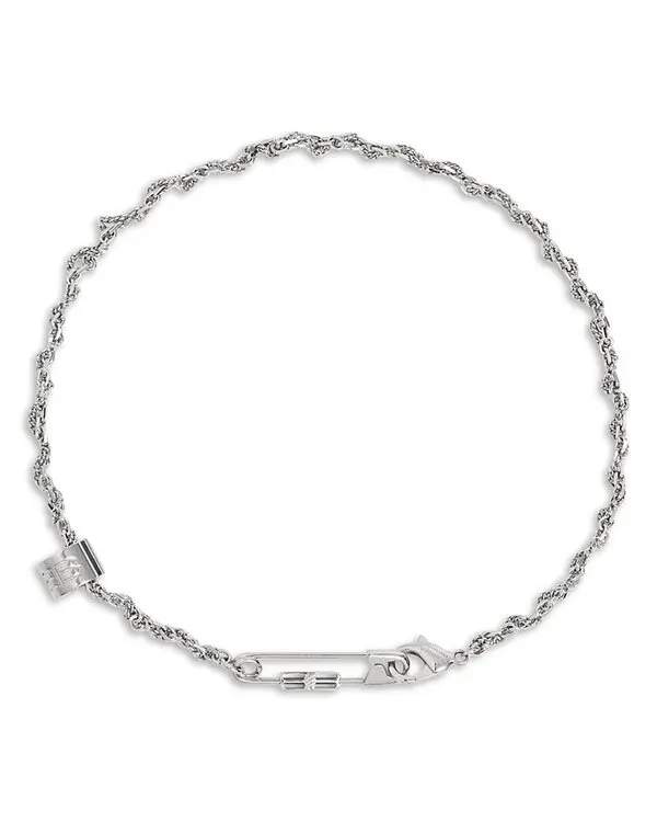 Balenciaga Diy Pin Necklace - Silver