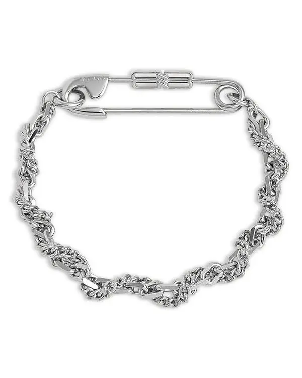 Balenciaga Diy Pin Bracelet - Shiny Silver