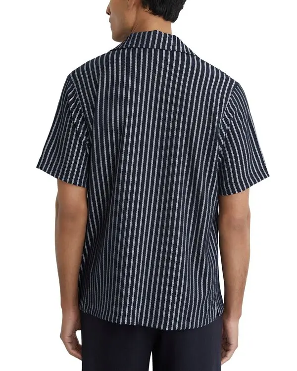 REISS Griff Cuban Collar Shirt