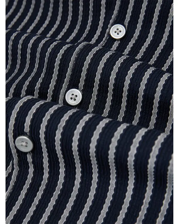 REISS Griff Cuban Collar Shirt