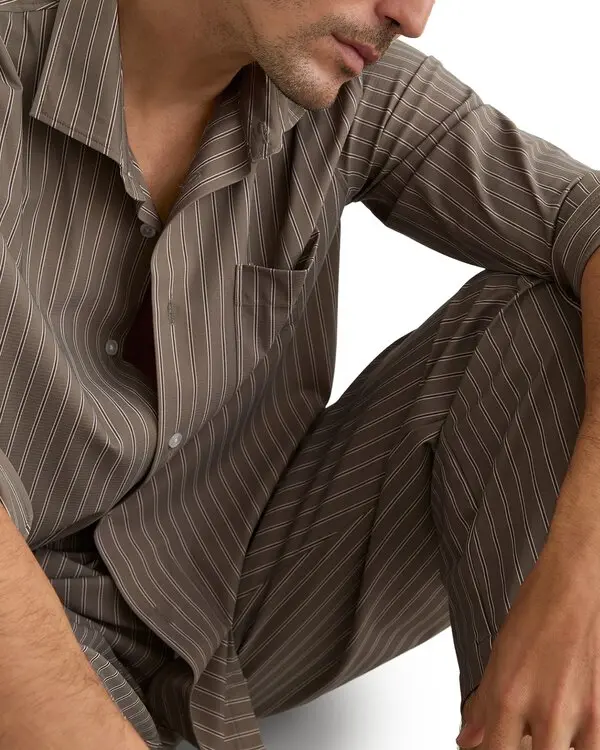 REISS Peake Printed Stripe Shirt