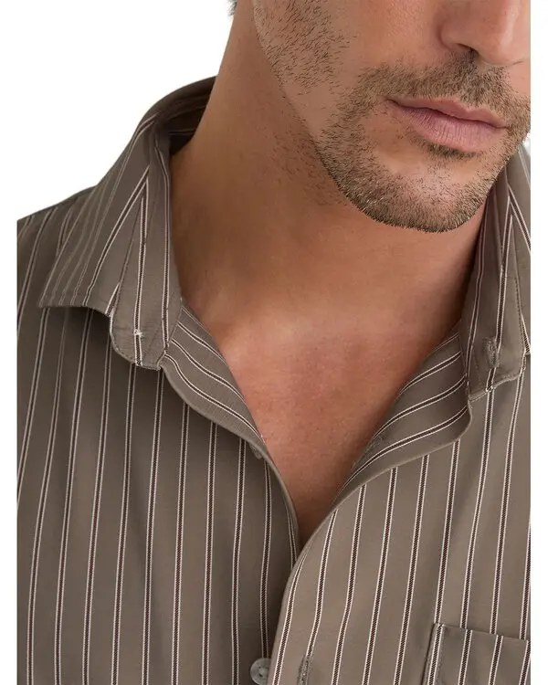 REISS Peake Printed Stripe Shirt