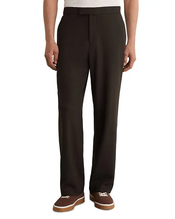 REISS Found Relaxed Trousers - Brown