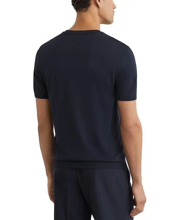 REISS Chad Crewneck Tee - Navy