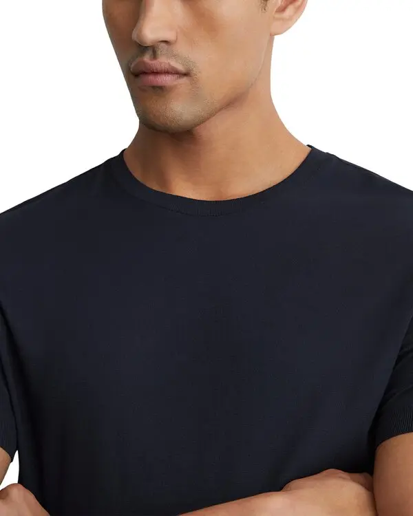REISS Chad Crewneck Tee - Navy