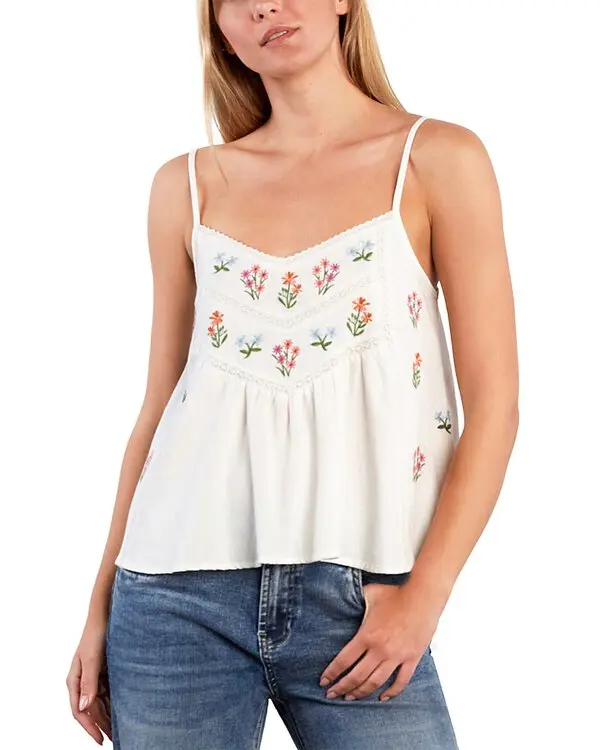BILLY T Honeysuckle Top - White Flower