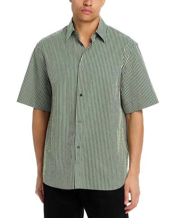 Paul Smith Oversized Short Sleeve Shirt - Bottle Green