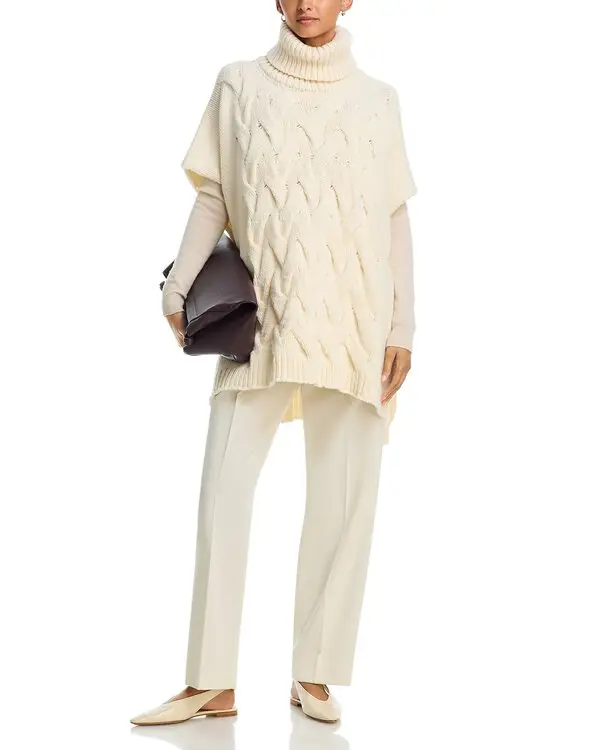 Herno Braided Wool Blend Short Sleeve Sweater