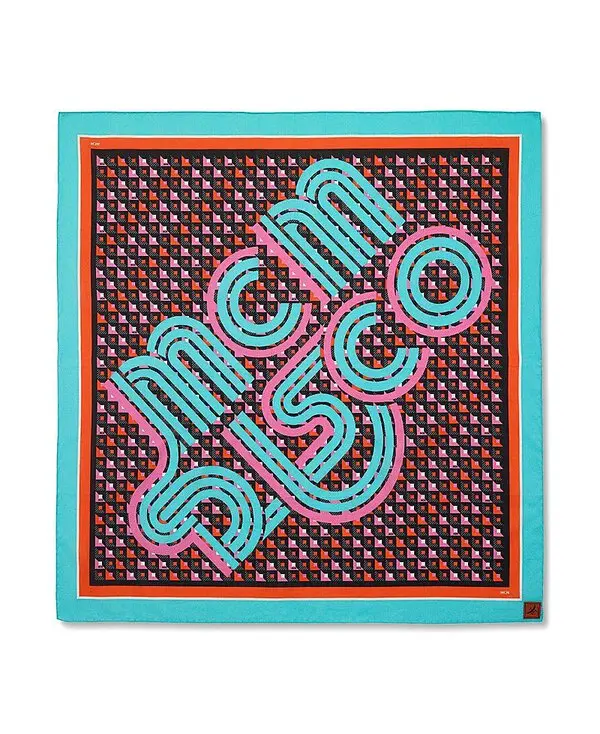 Mcm Disco Monogram Scarf - Aw Sangria Sunset