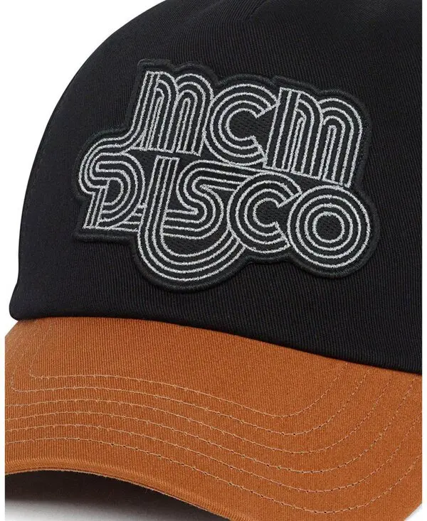 Mcm Disco Logo Embroidery Baseball Cap
