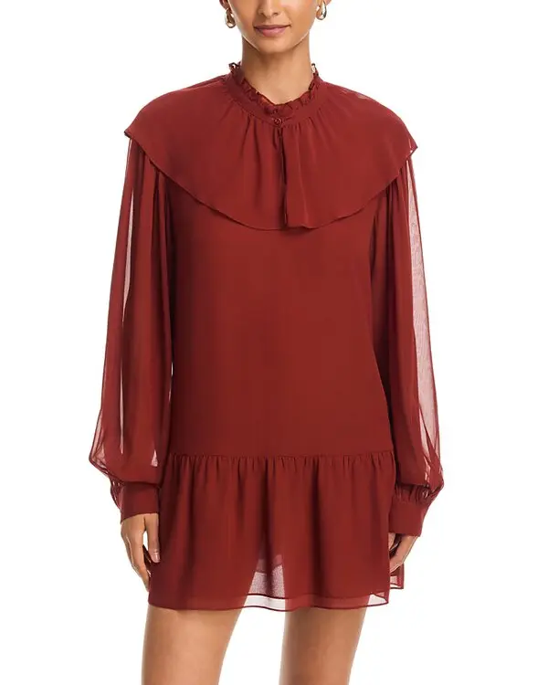 FRAME The Silk Soiree Dress - Paprika