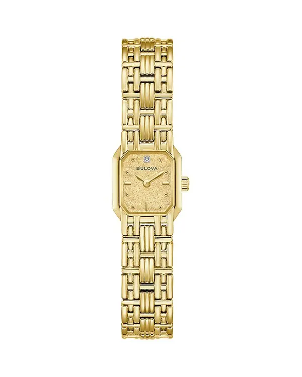Bulova Goddess Of Time Sophia Bracelet Watch, 16mm X 15mm - Gold