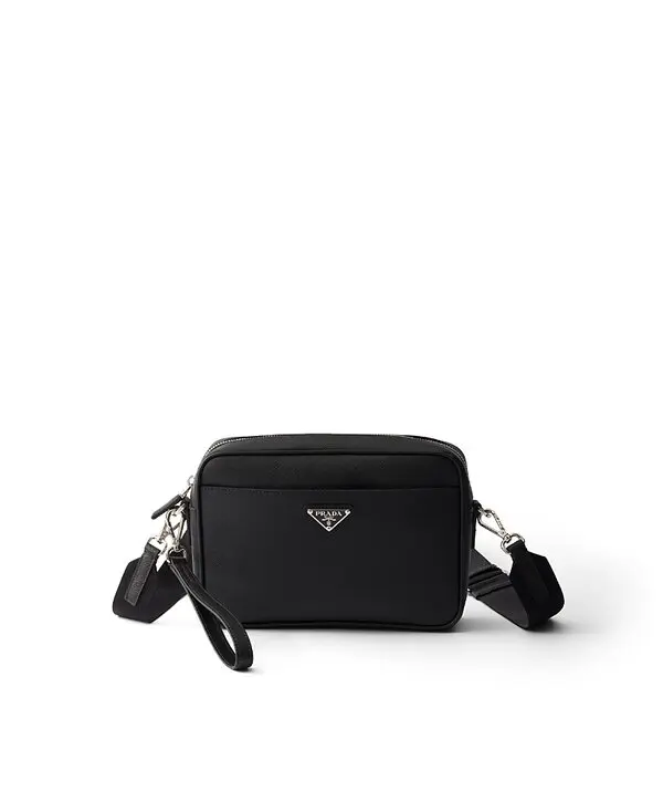 Prada Saffiano Leather Shoulder Bag - Black