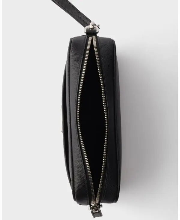 Prada Saffiano Leather Shoulder Bag - Black