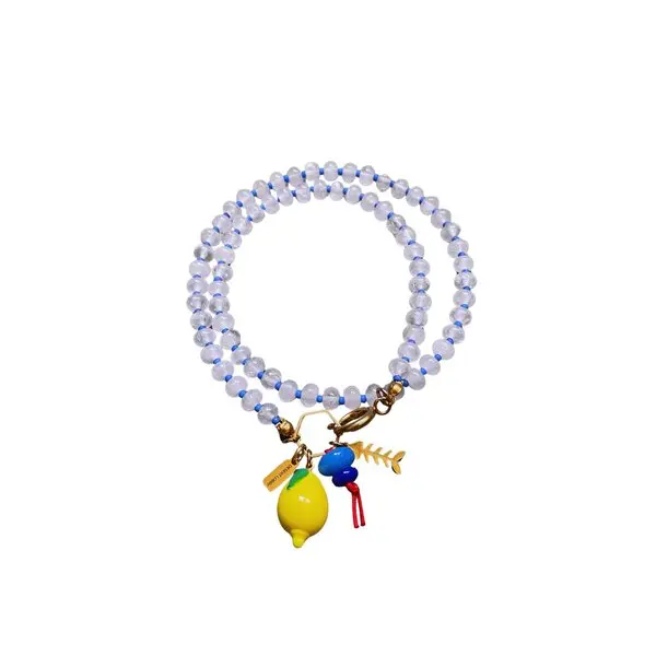 DESERT LOBBY Yellow / White / Blue Fishbone