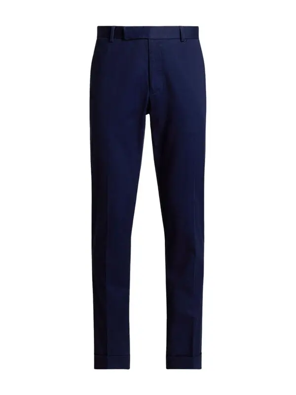 Ralph Lauren Tailored Cotton Elastane Trousers - Navy