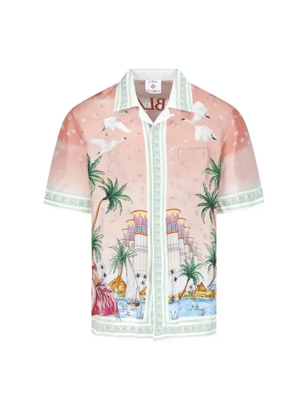 Casablanca Ethereal 100% Silk Shirt For - Multicolor